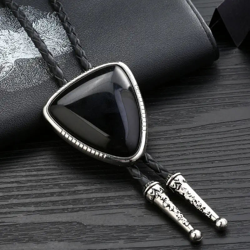 Bolo Tie Black | Estilo Cowboy