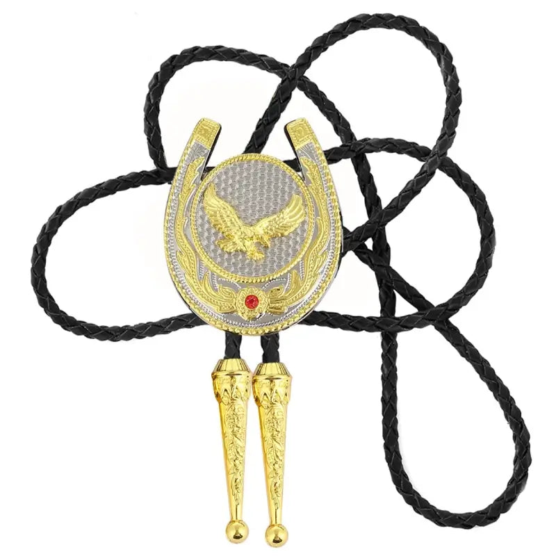 Corbata de Bolo Dorada | Estilo Cowboy