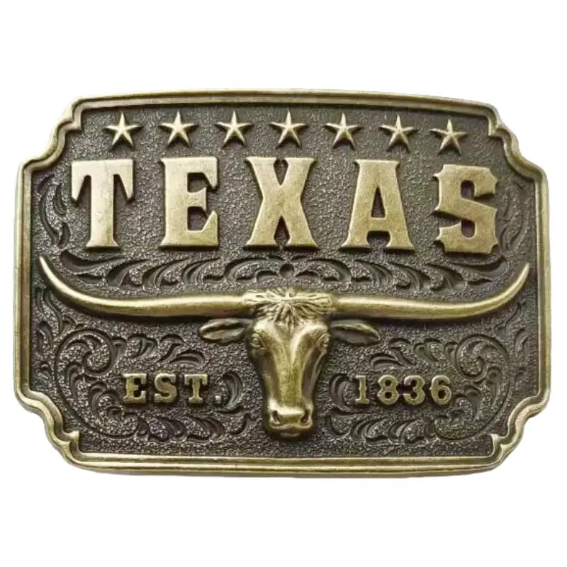 Hebilla Cinturón USA Texas | Estilo Cowboy